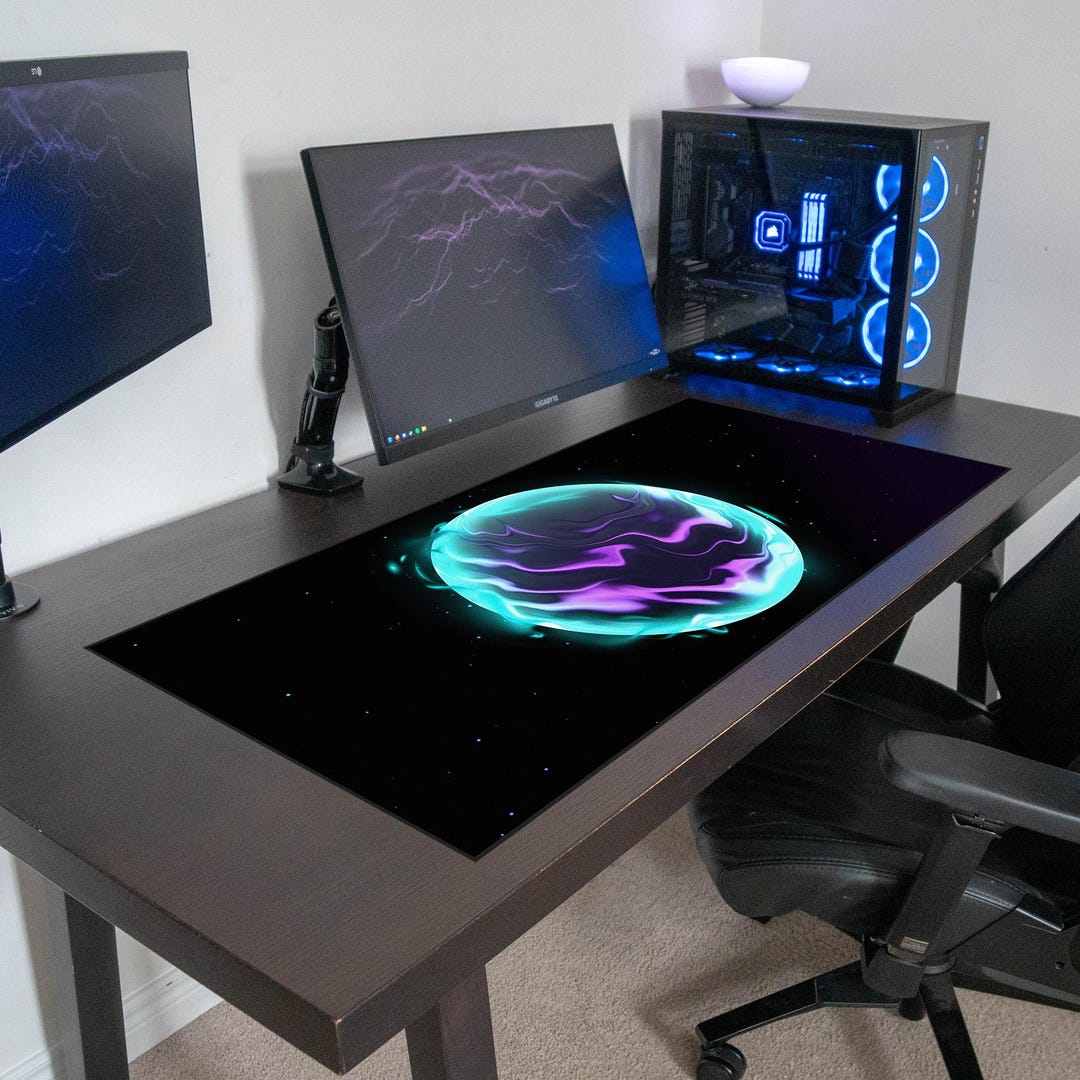 Cosmic Planet Desk Mat, Galaxy Mouse Pad for Gamers, Office Decor ...