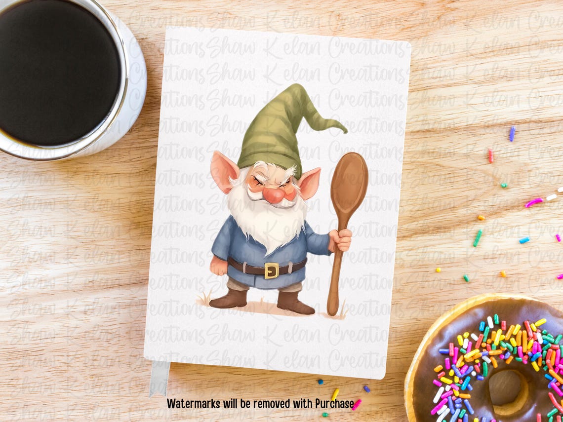 Grumpy Gnomes Clipart Set: Cottagecore PNG Graphics (digital Download ...