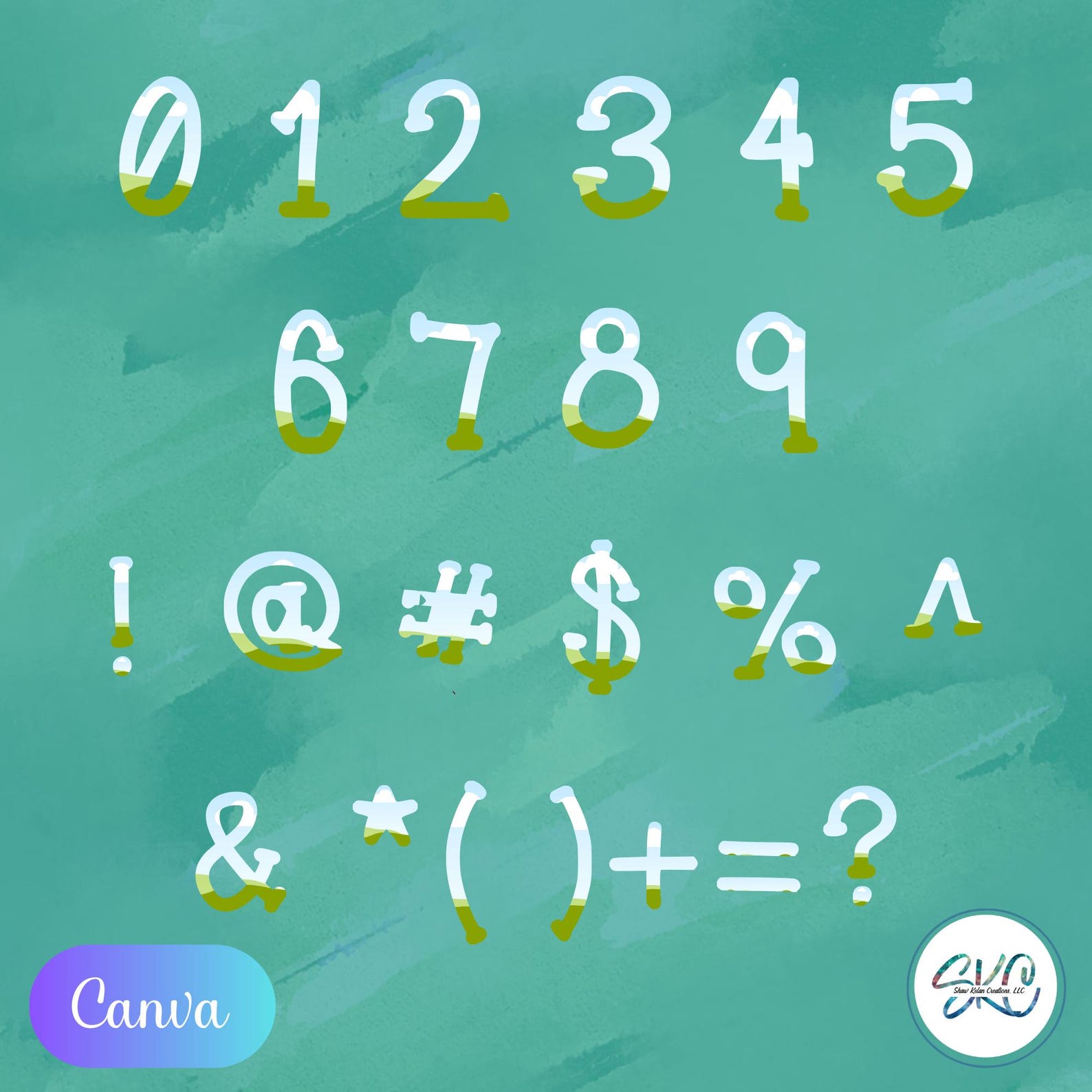 Sparkle Letters Canva Template: Fillable Alphabet Font (digital ...