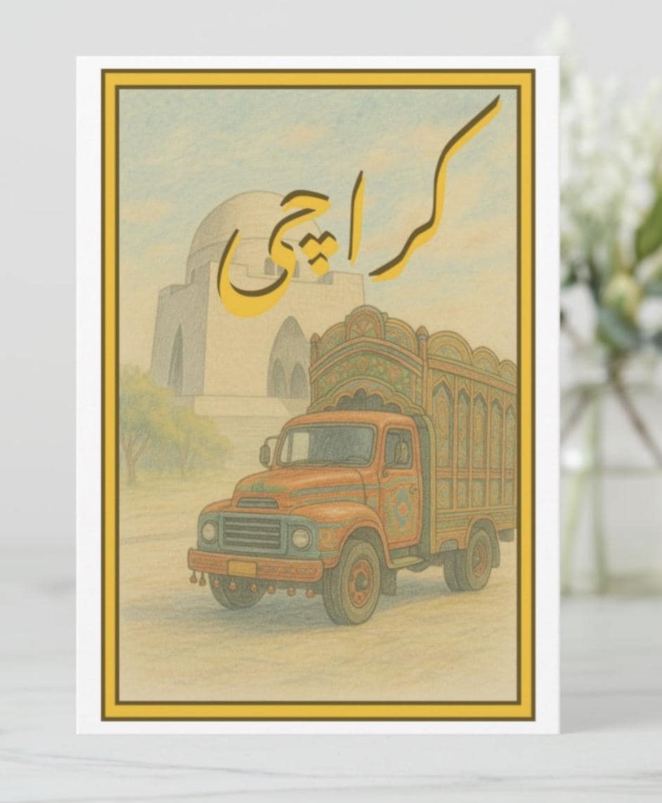 Karachi Pakistan Card - Digital - Etsy
