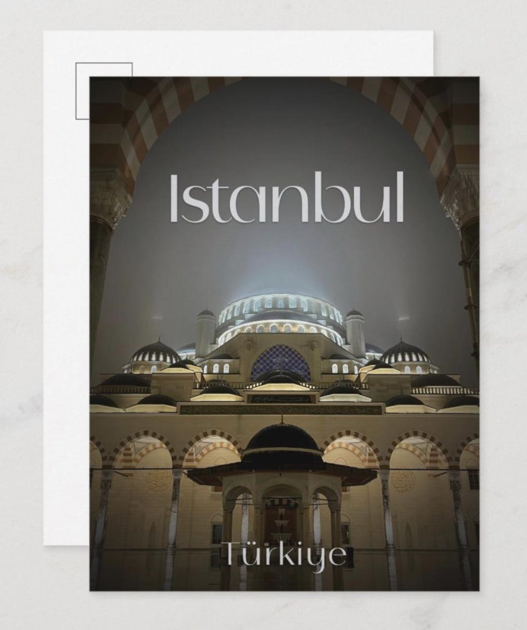 Istanbul Turkiye Postcard - Digital - Etsy