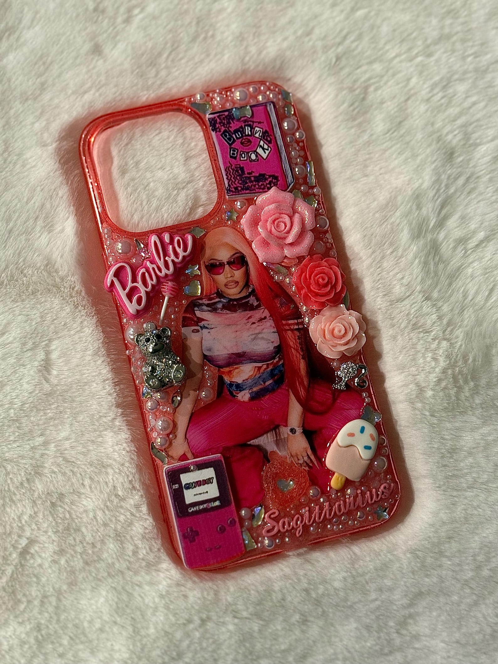 Pink Queen Nicki iPhone or Android Trendy Custom Clear Junk Cell Phone ...