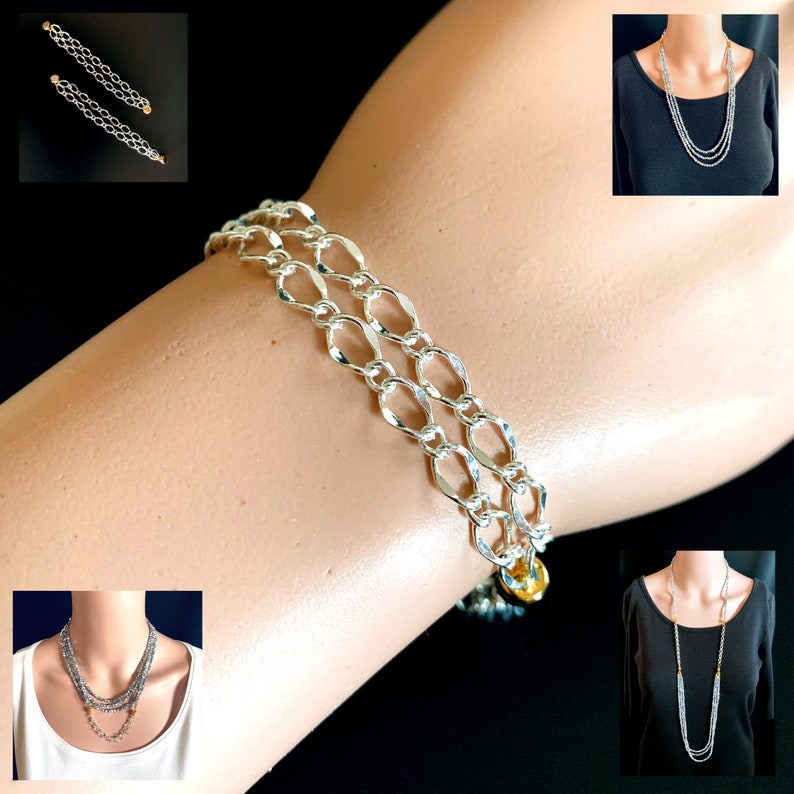 MAGNETIC Necklaces & Bracelet Jewelry Set Magnets Create - Etsy