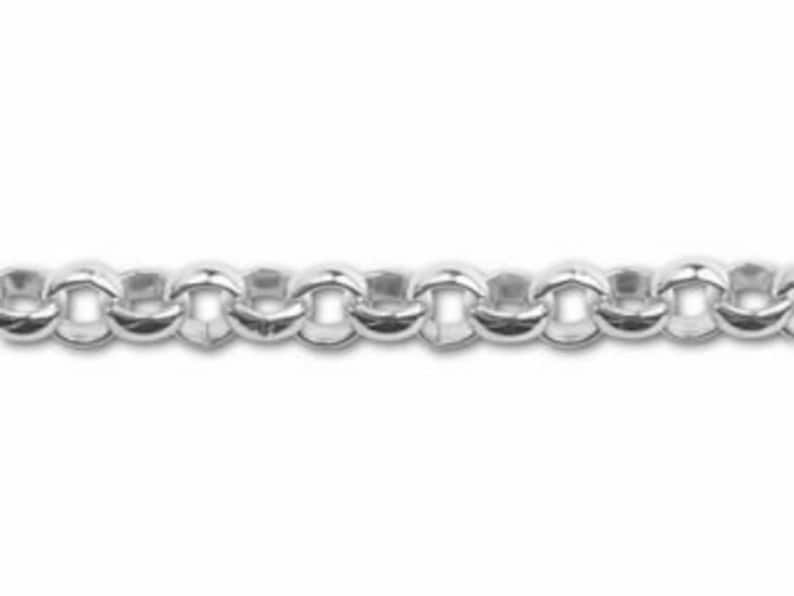 Chunky Rolo Chain Bracelet Choose Size Thick Silver Plated - Etsy
