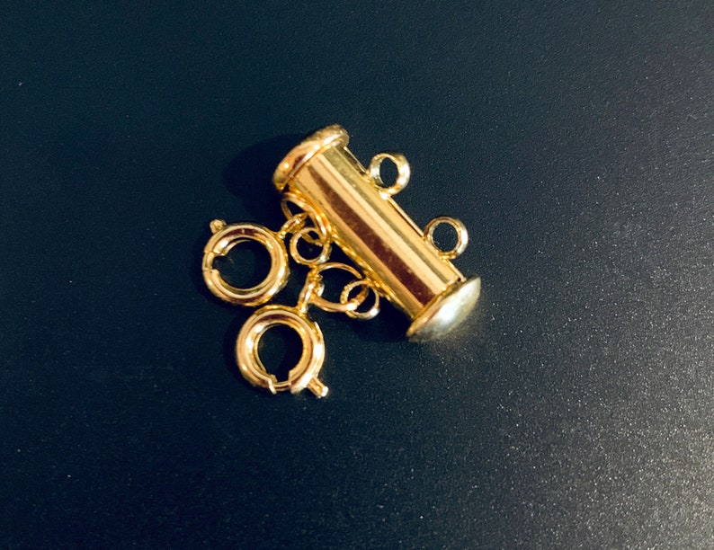 Two Strand Layering Clasp Silver or Gold Plated 2 Strand | Etsy