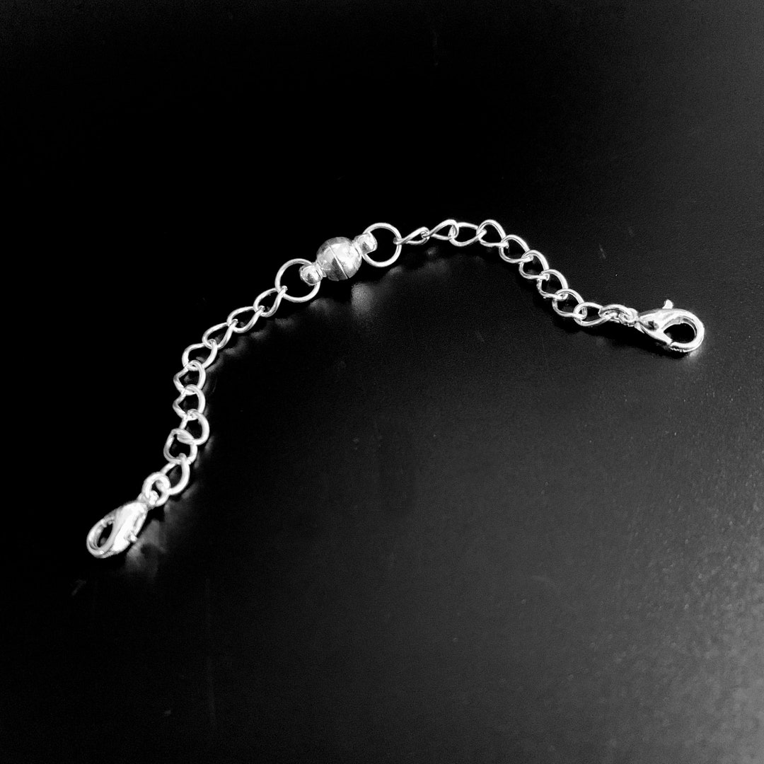 Magnetic Necklace Extender: Silver Plated Chain Shortener (3 Inch) - Etsy