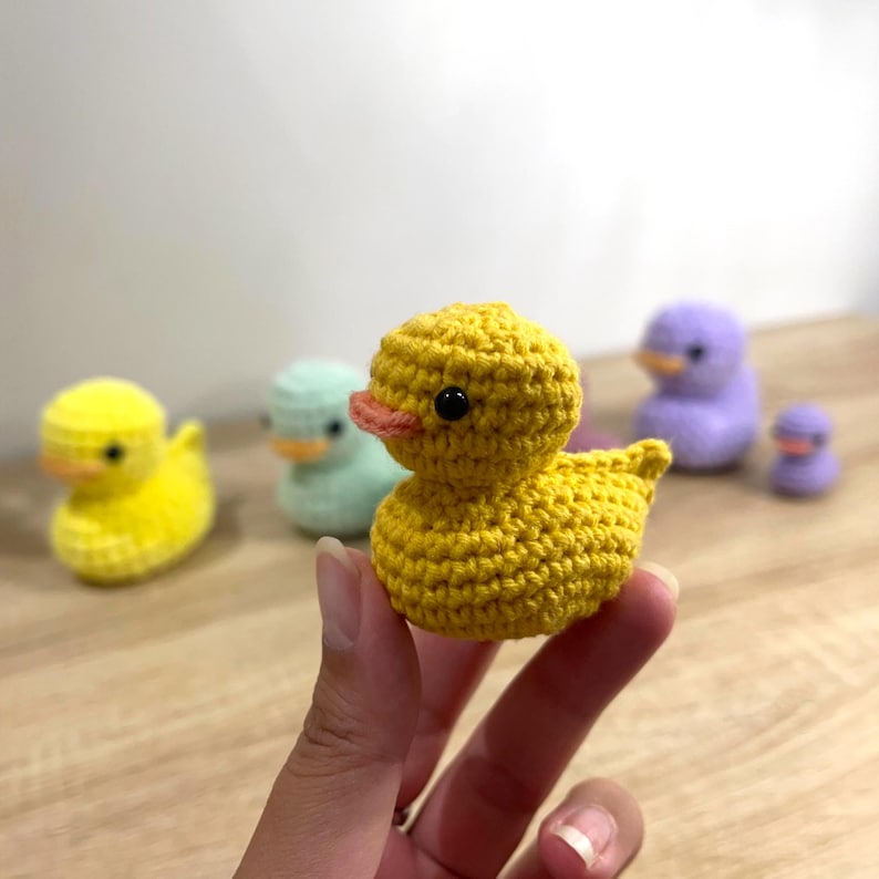 No Sew Rubber Duck Amigurumi Crochet Pattern, Beginner Friendly (PDF ...