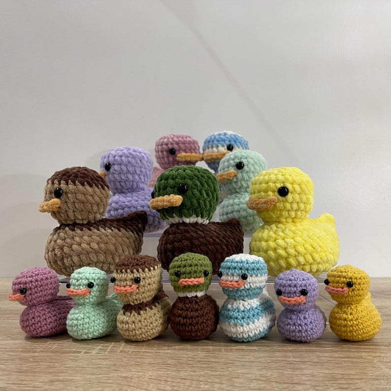 Rubber Duck Crochet Pattern | 4-in-1 No-sew Amigurumi (PDF Pattern) - Etsy