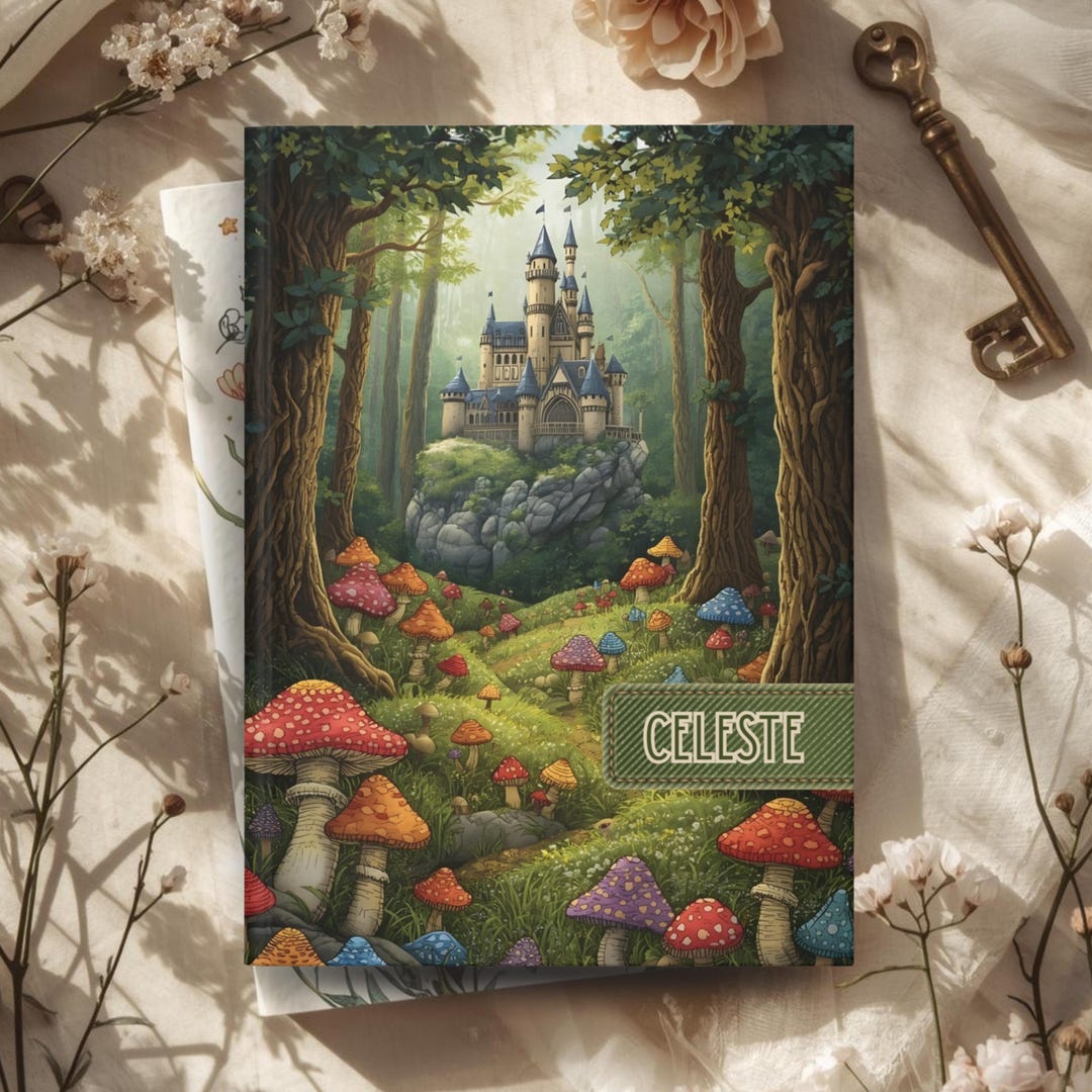 Enchanted Forest Personalized Journal Woodland Fairy Tale Castle and ...