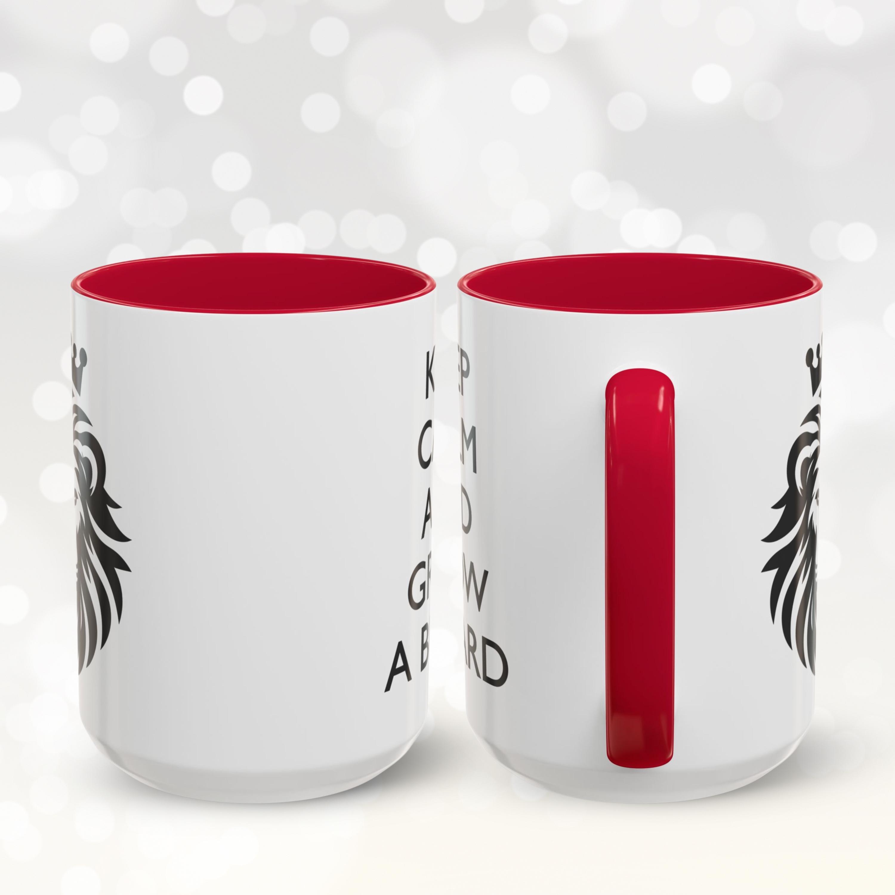 Bearded Pastor Appreciation Gift Keep Calm and Grow a Beard Funny Mug ...