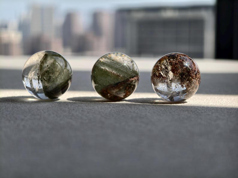 Garden Quartz Sphere | Lodolite Crystal Ball | Shamanic Dream Stone ...