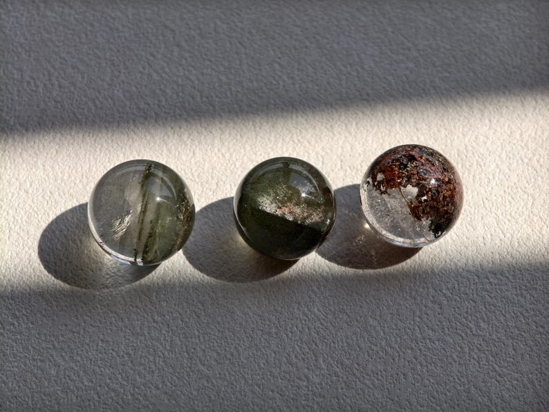 Garden Quartz Sphere | Lodolite Crystal Ball | Shamanic Dream Stone ...