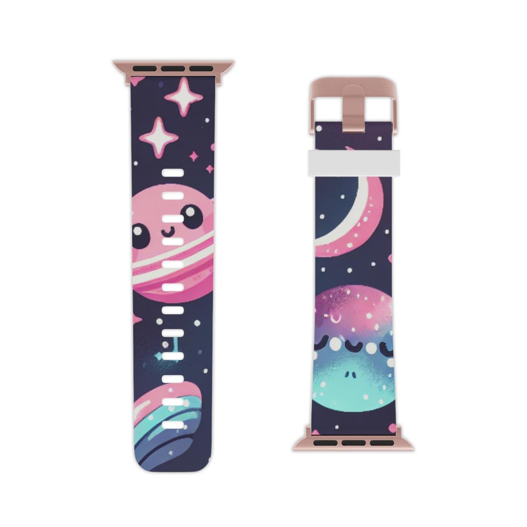Planet Watch Band, Space Themed Apple Watch Strap, Galaxy Wristband ...