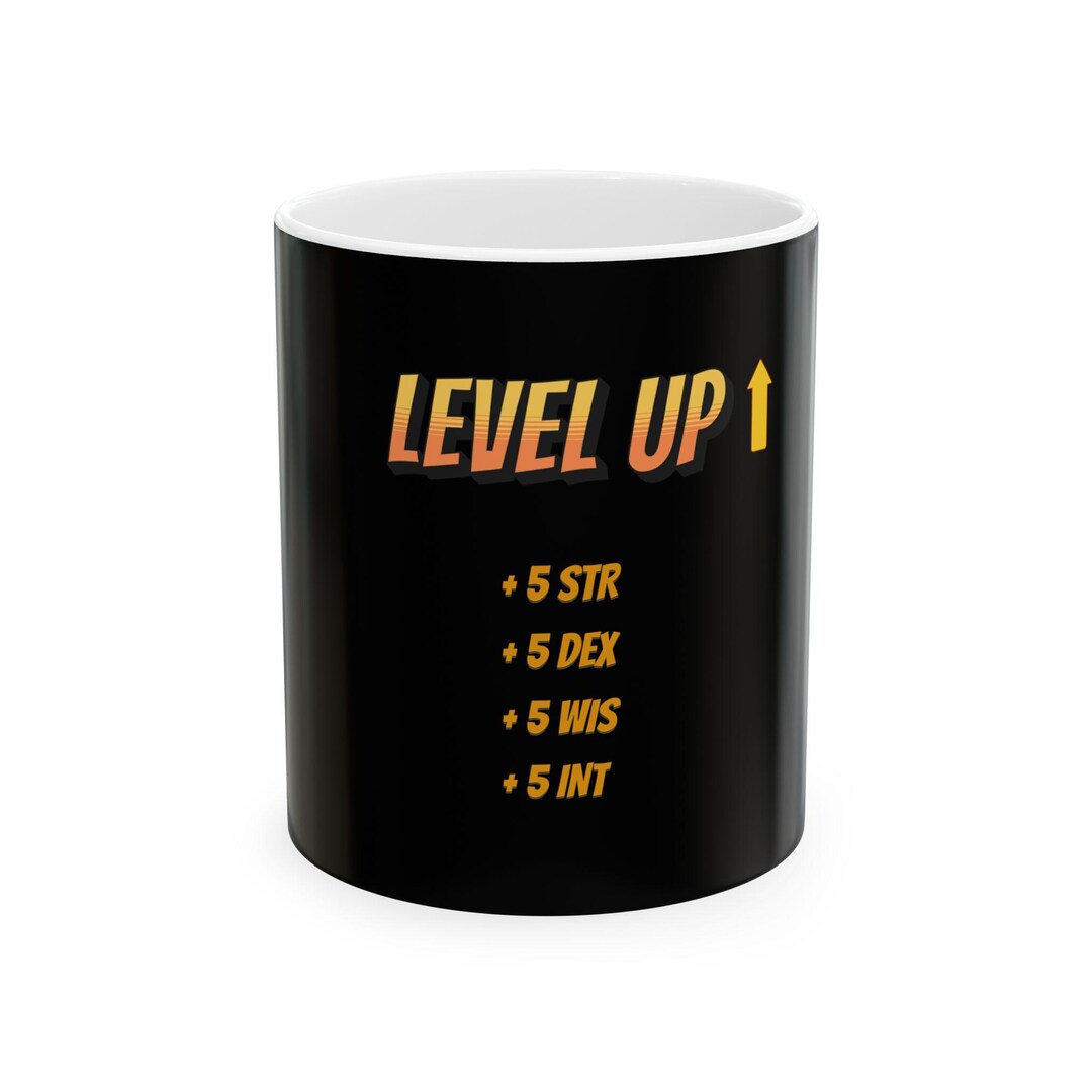Coffee Gamer Mug Video Game Gift, Level up Coffee Cup, Perfect for ...