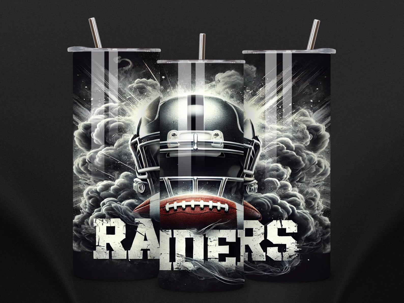 RAIDER Football Team Designs 20oz Skinny Tumbler Wrap PNG, NFL Seamless ...