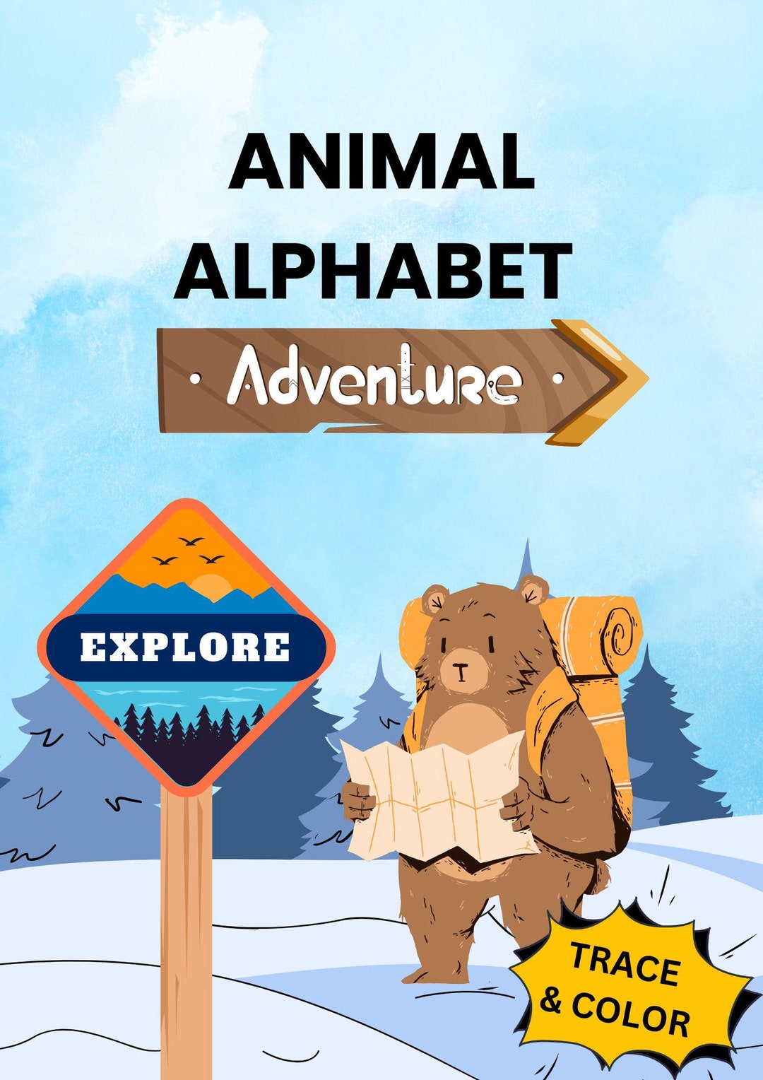 Animal Alphabet Adventure Workbook Fun Learning for Curious Little ...
