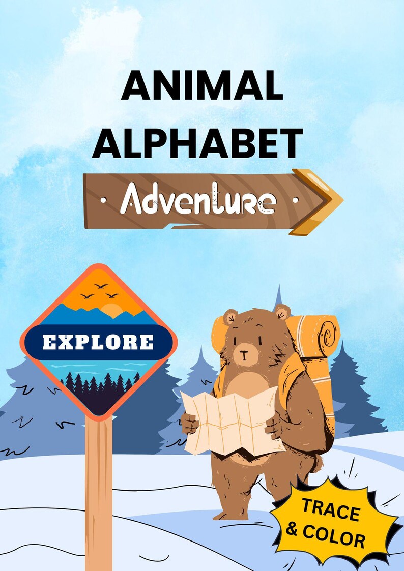 Animal Alphabet Adventure Workbook Fun Learning for Curious Little ...