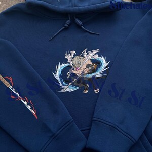 Embroidered Anime Sweatshirt, Demon Killer Sweater, Beast Breathing ...