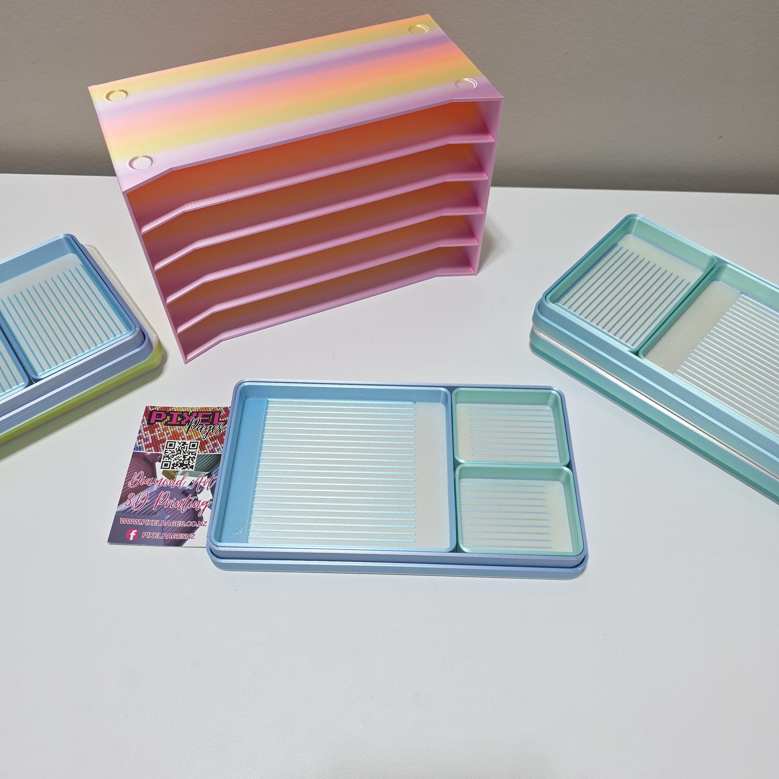 Pixel Palettes Tray Caddy Tower - Tray Nest Storage - Etsy