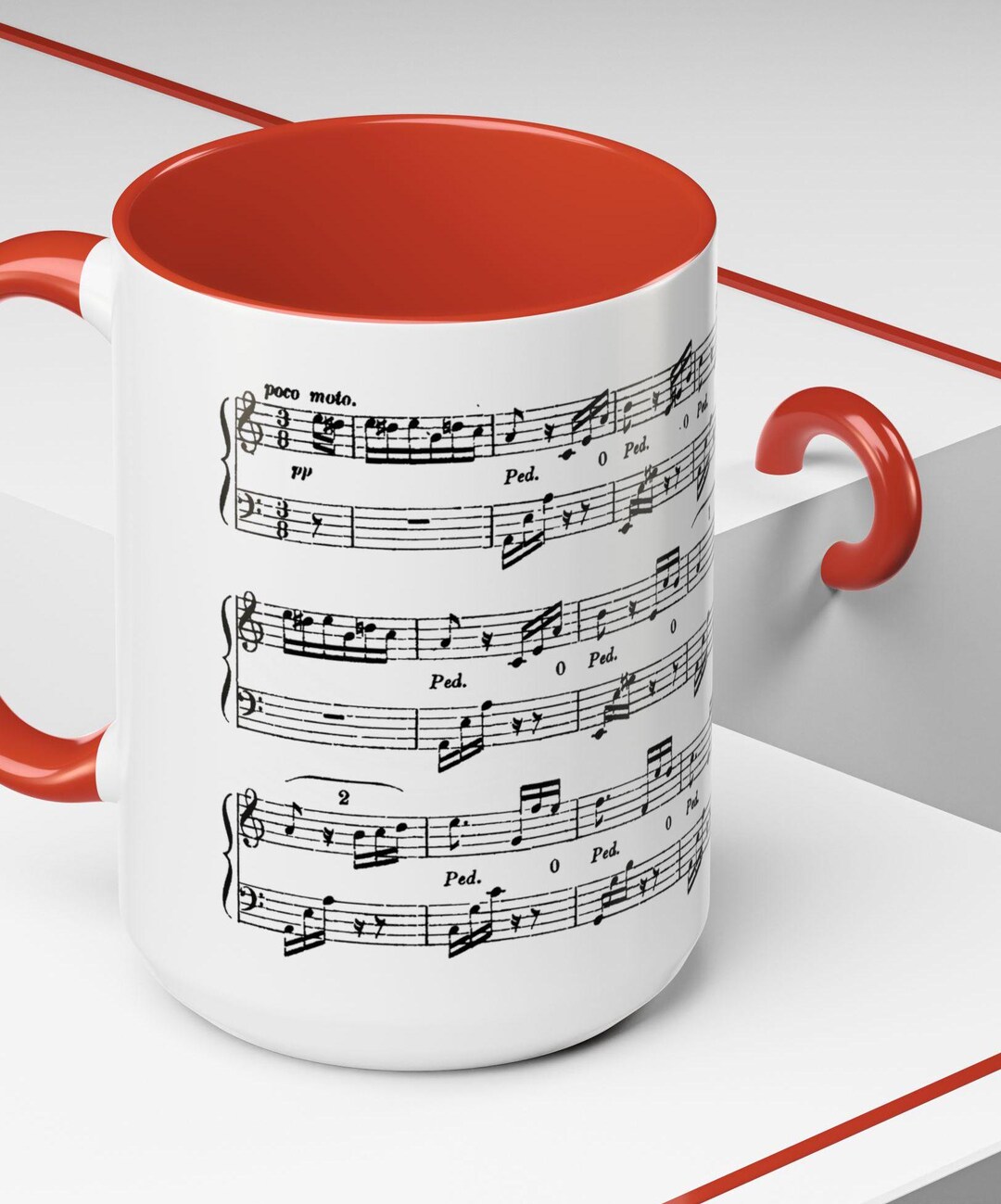 Beethoven Music Note Coffee Mug | Fur Elise | Piano Score | Perfect ...