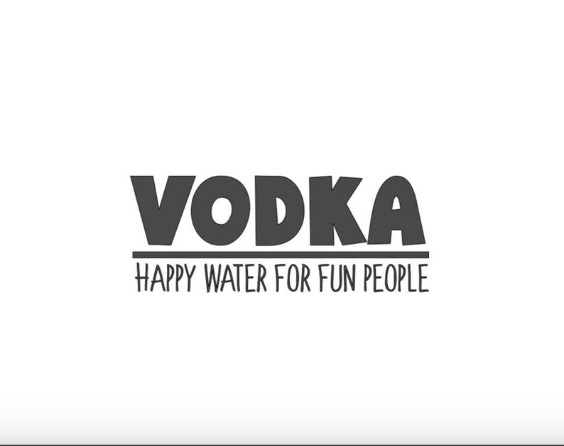Vodka - Happy Water - Etsy