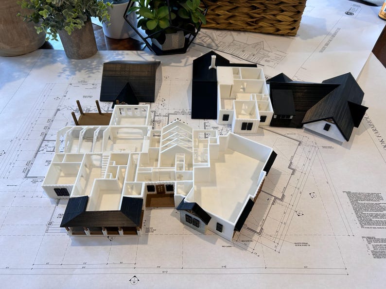 Custom 3D Printed House Model: Personalized Architectural Miniature - Etsy