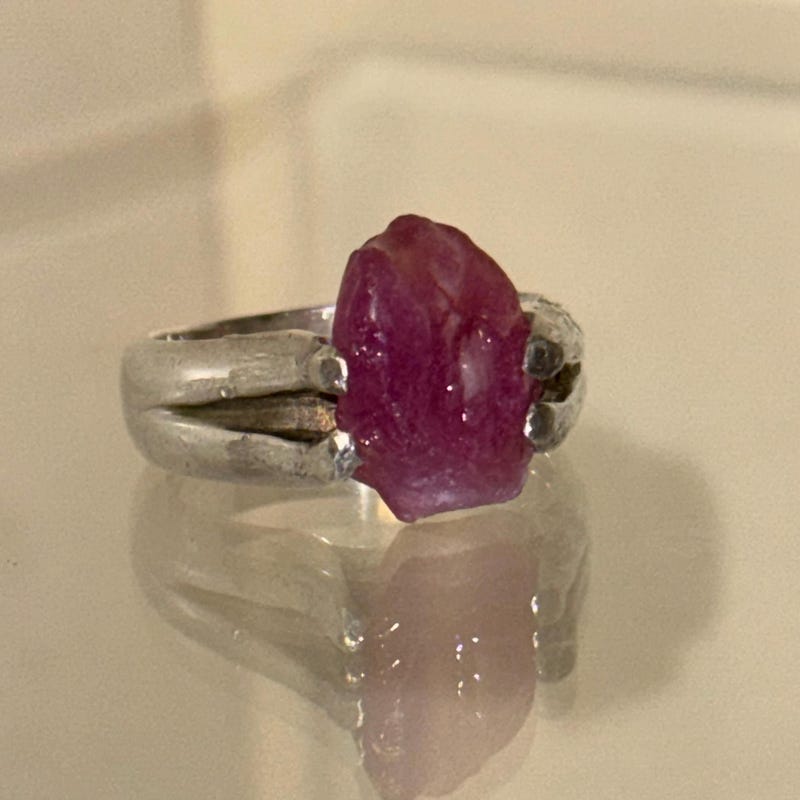 Ruby Ring Vintage - Etsy