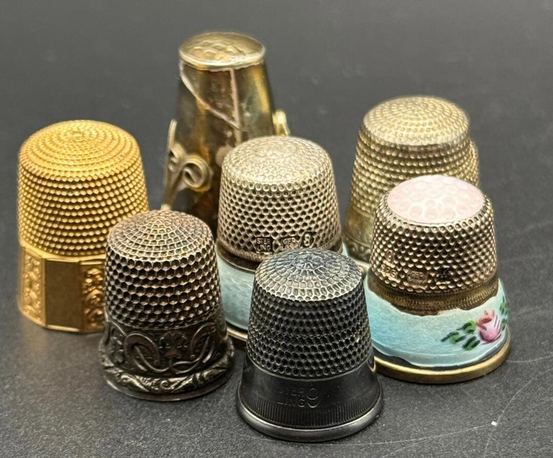 Vintage Silver and Gold Thimbles - Etsy
