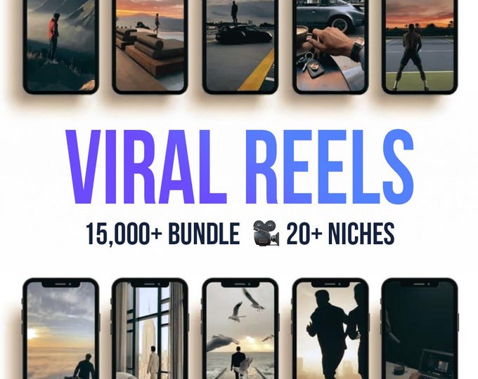 15k+ Viral Trendy Faceless Video Reels Bundle + BONUS Editing Assets ...