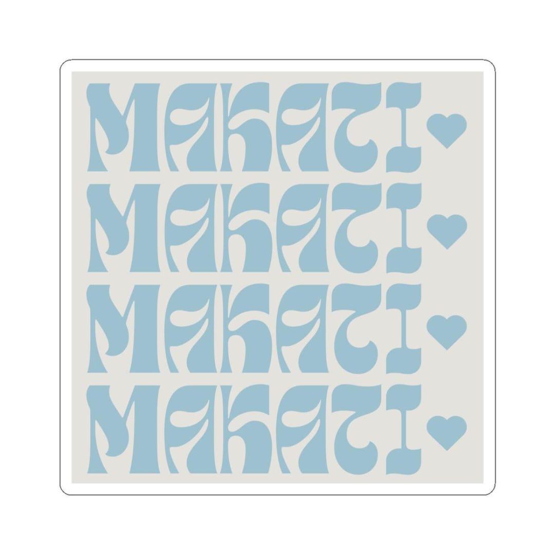 Makati Philippines Vinyl Sticker, Laptop Decal - Etsy