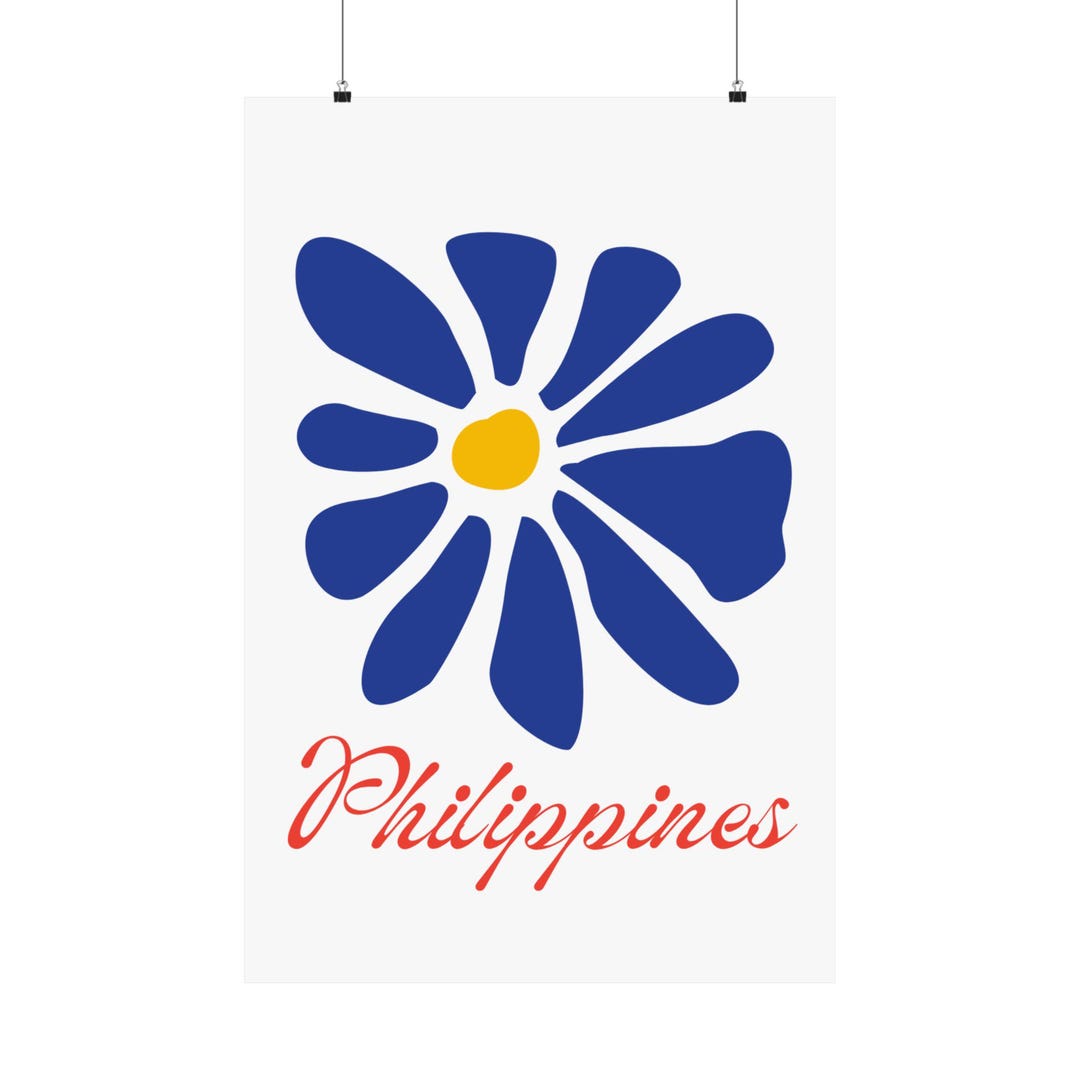 Filipino Poster With Flower Abstract Art Filipino Gift Idea Unique ...