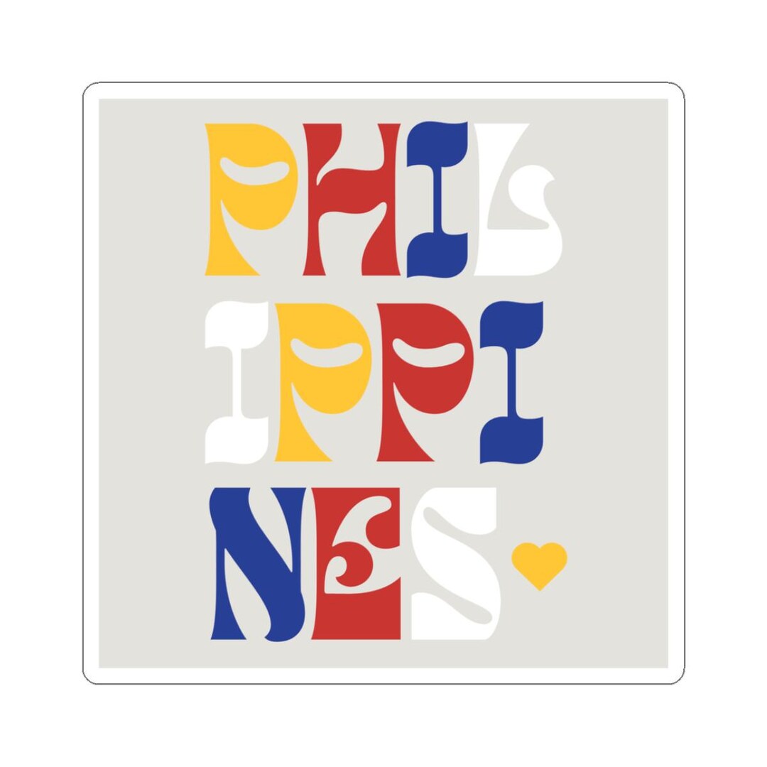 Philippines Vinyl Sticker | Filipino Pride Decal - Etsy