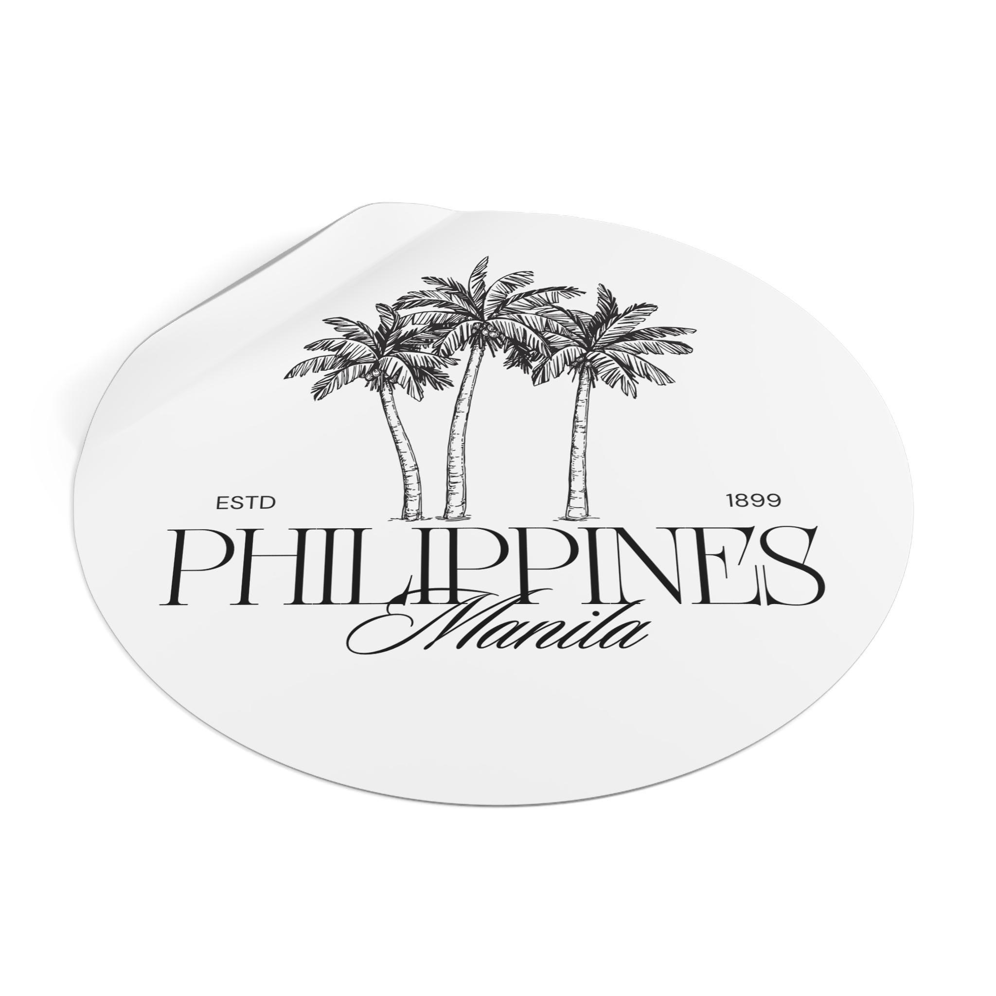Philippines Sticker: Manila Palm Tree Vinyl Decal - Etsy