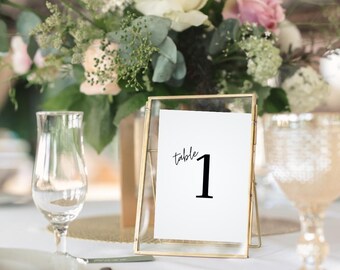 Modern Wedding Table Number Cards (digital Download) - Etsy
