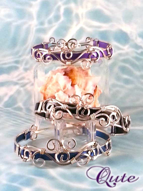 Scrolling Around Wire Wrap Bracelet | Etsy