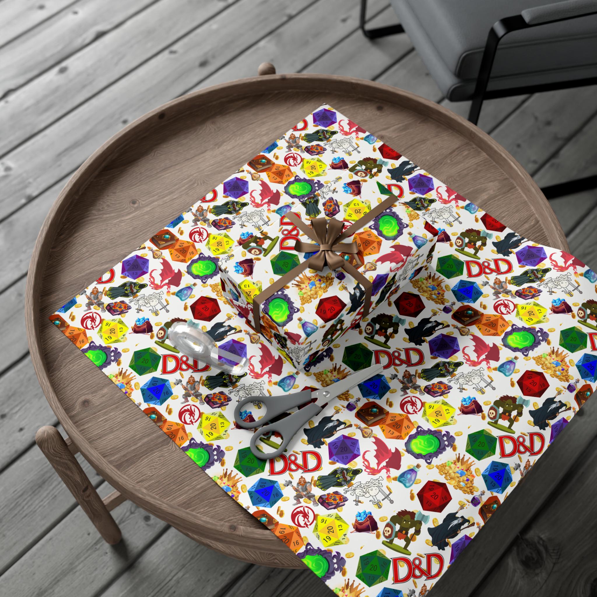 Dungeons & Dragons Themed Wrapping Paper - Etsy