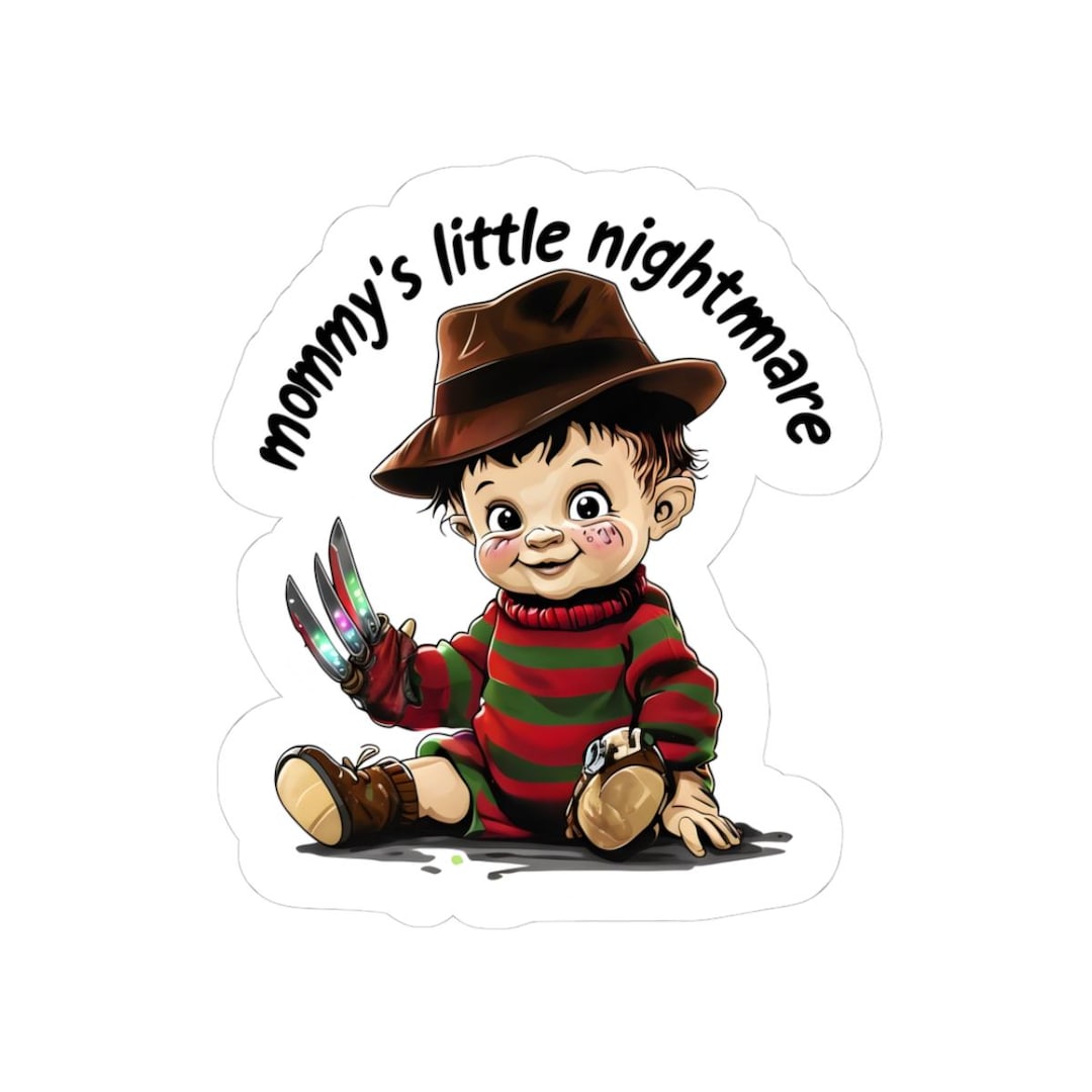 Mommy's Little Nightmare Stickers - Cute Horror Decal for Kids, Laptop ...