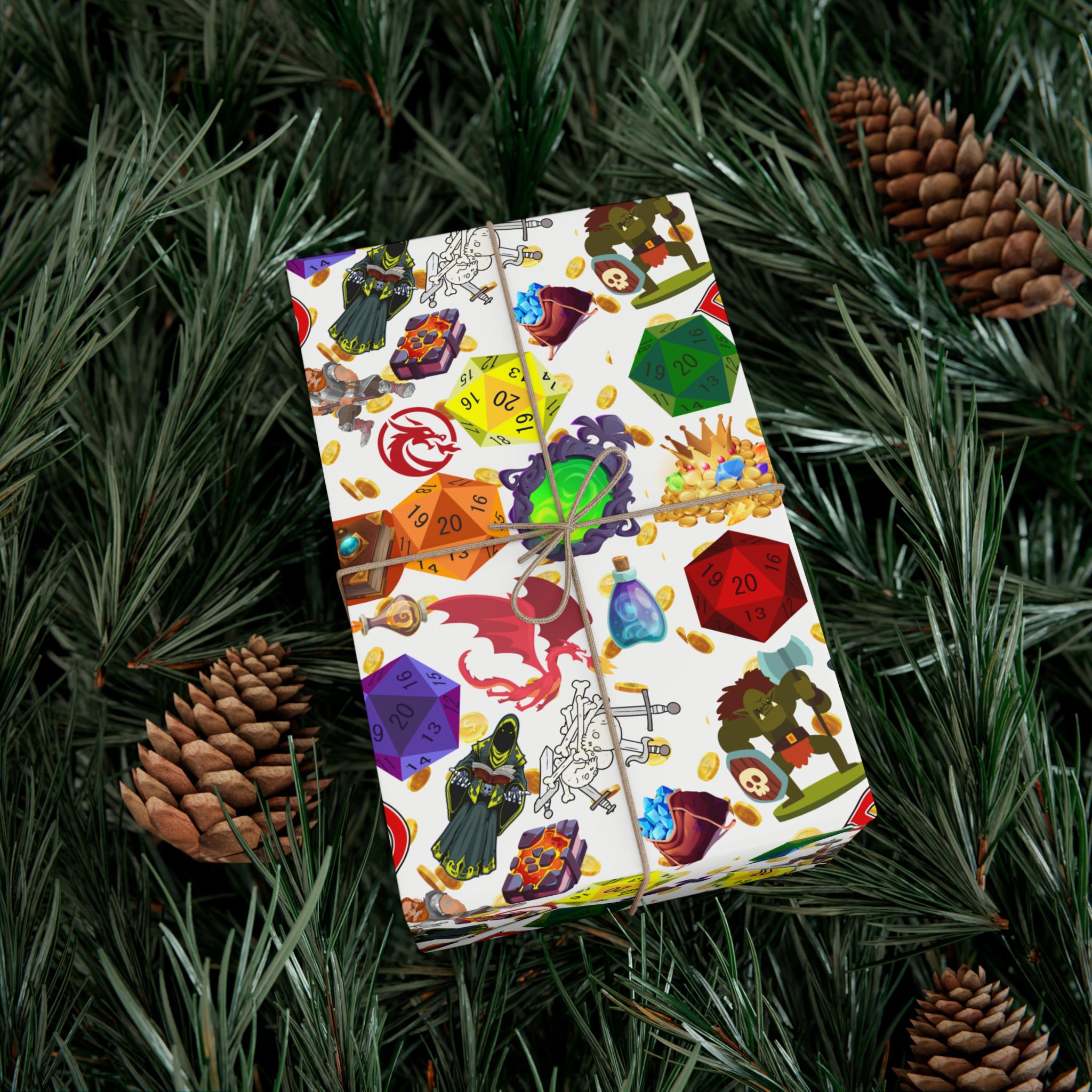 Dungeons & Dragons Themed Wrapping Paper - Etsy