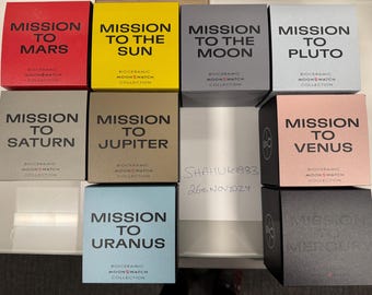 Omega X Swatch Moonswatch Collectors Display Case. Watch Box. Mission ...