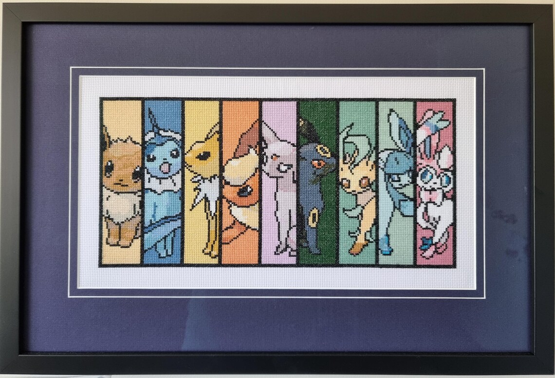 Eeveelutions Cross Stitch Pattern - Etsy