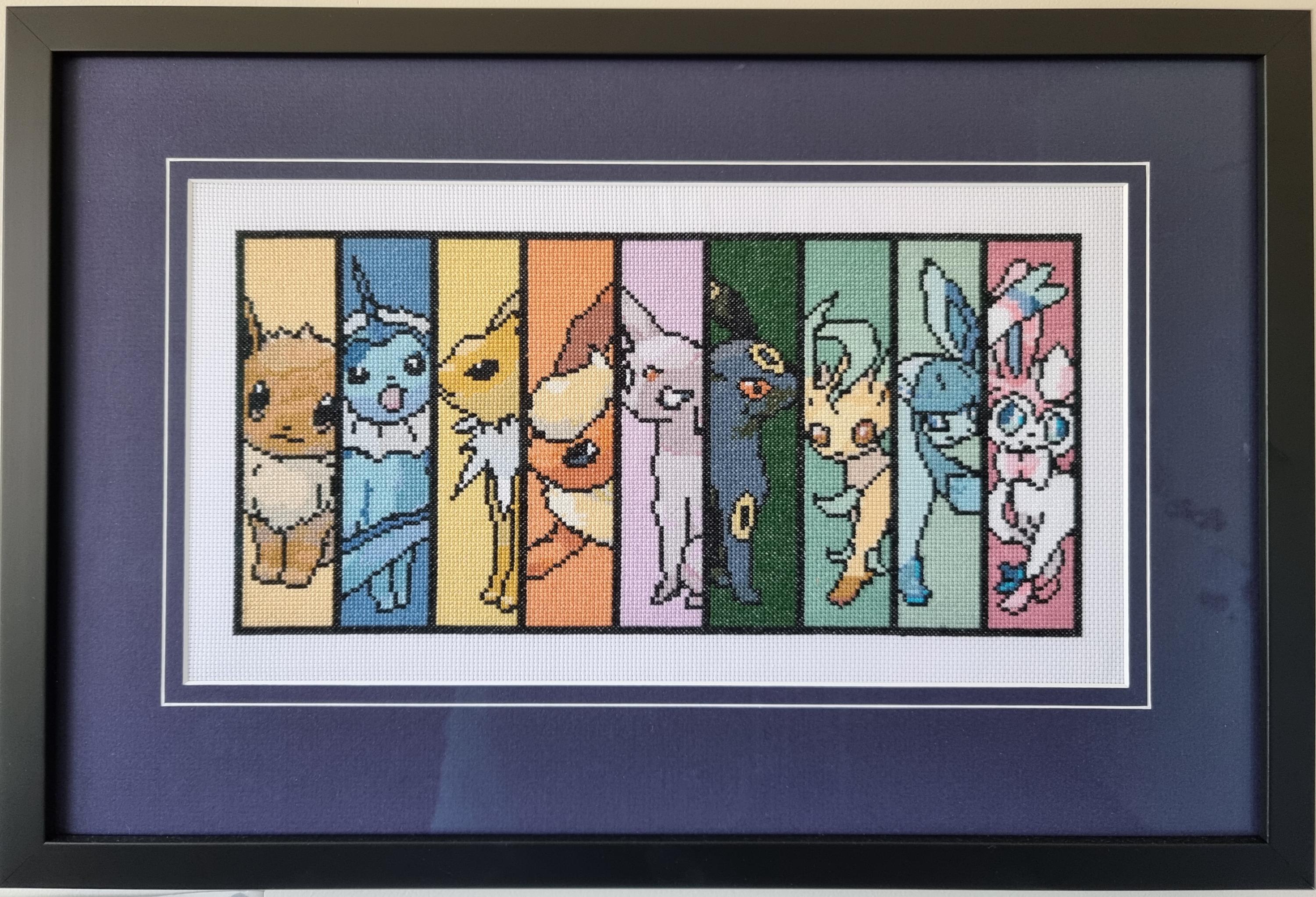 Eeveelutions Cross Stitch Pattern - Etsy