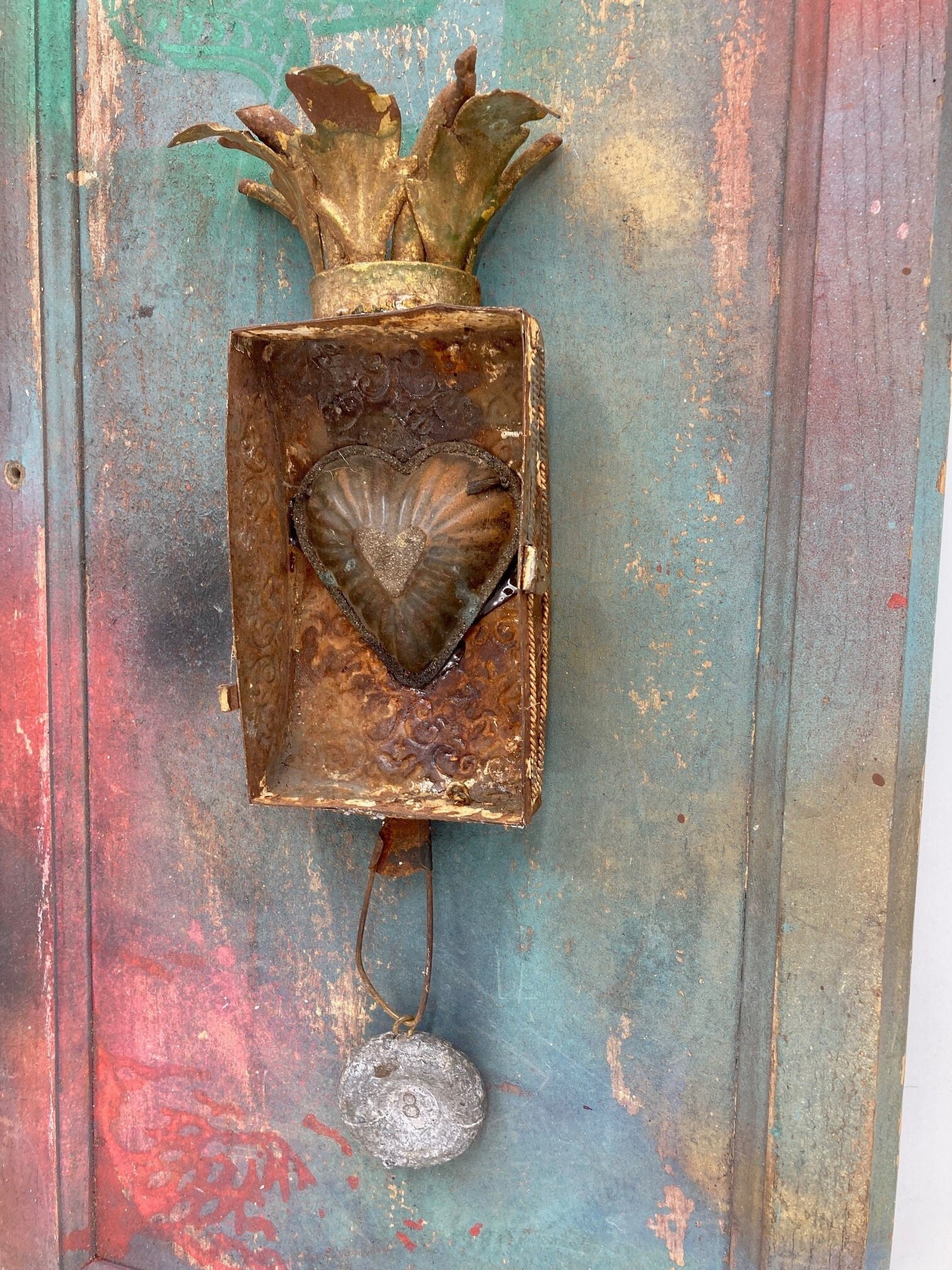 Handmade Rustic Spirit House: Upcycled Vintage Brass & Sedona Cedar - Etsy