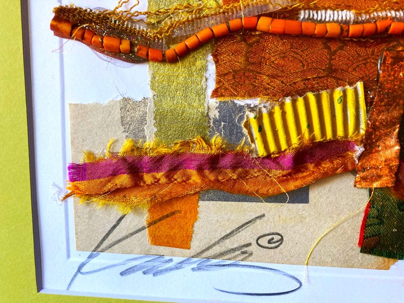 Original Mixed Media Collage Copyright KUDER 2025 One of a Kind Art ...