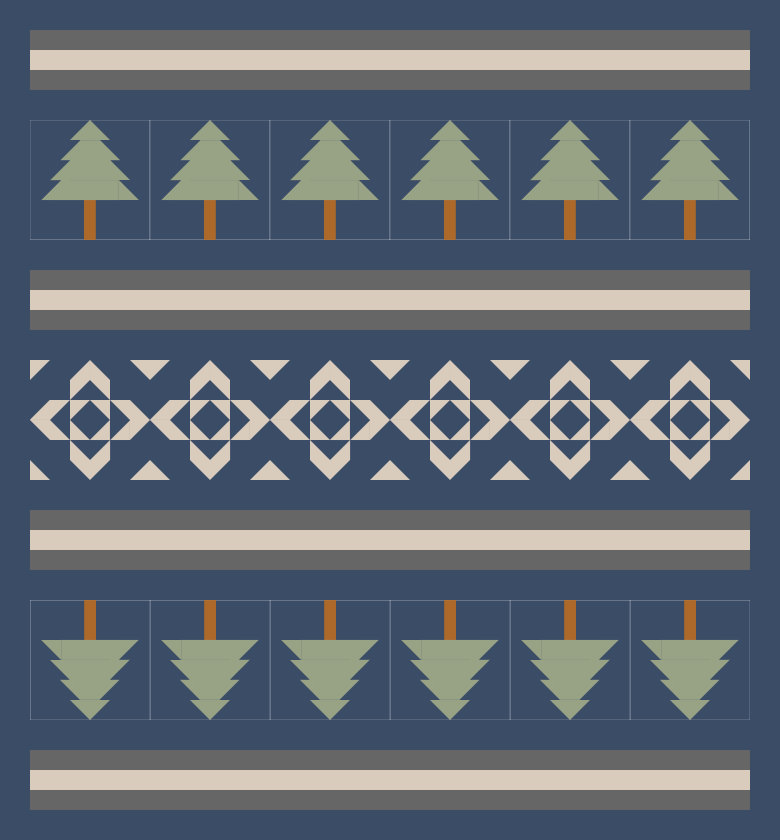 The Cedar Quilt -quilting Pattern - Etsy
