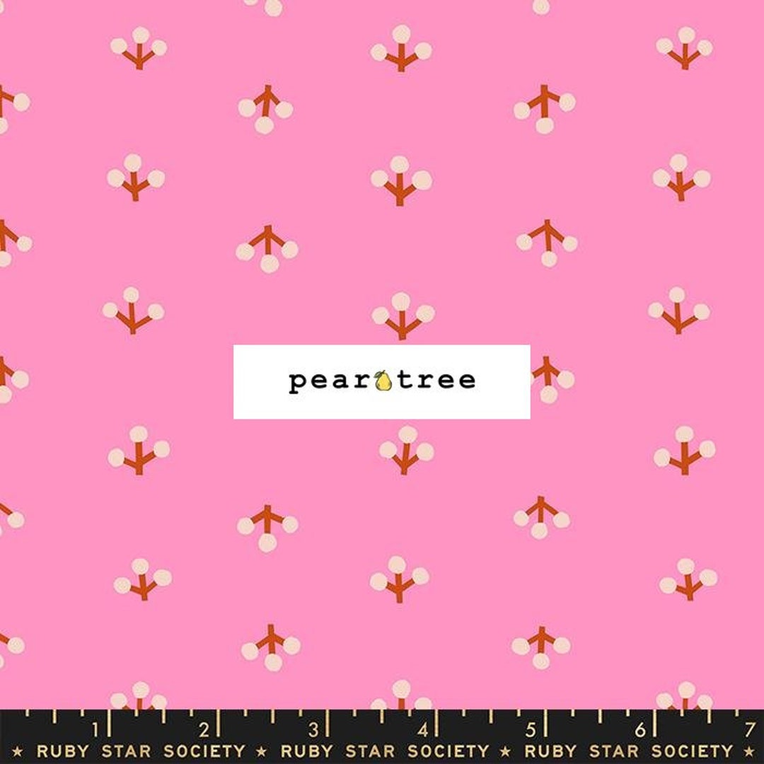 Flamingo Sprigs by Ruby Star Society Fabrics Ruby Star Petunia ...