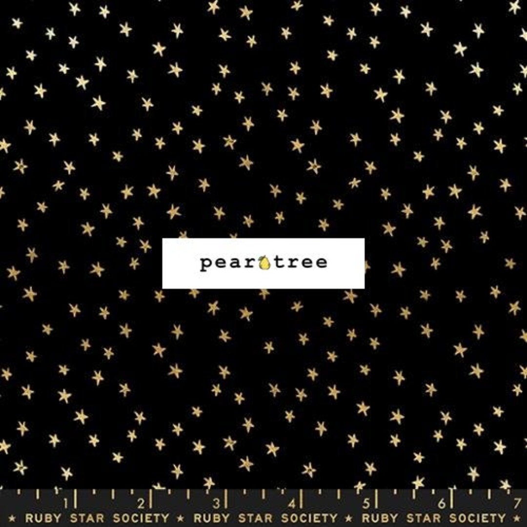 Mini Starry Black Gold by Ruby Star Society Fabrics | Ruby Star Starry ...