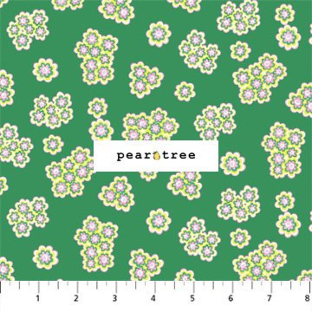 Floral - Green by Figo Fabrics | Figo Magic Garden Collection | Figo ...