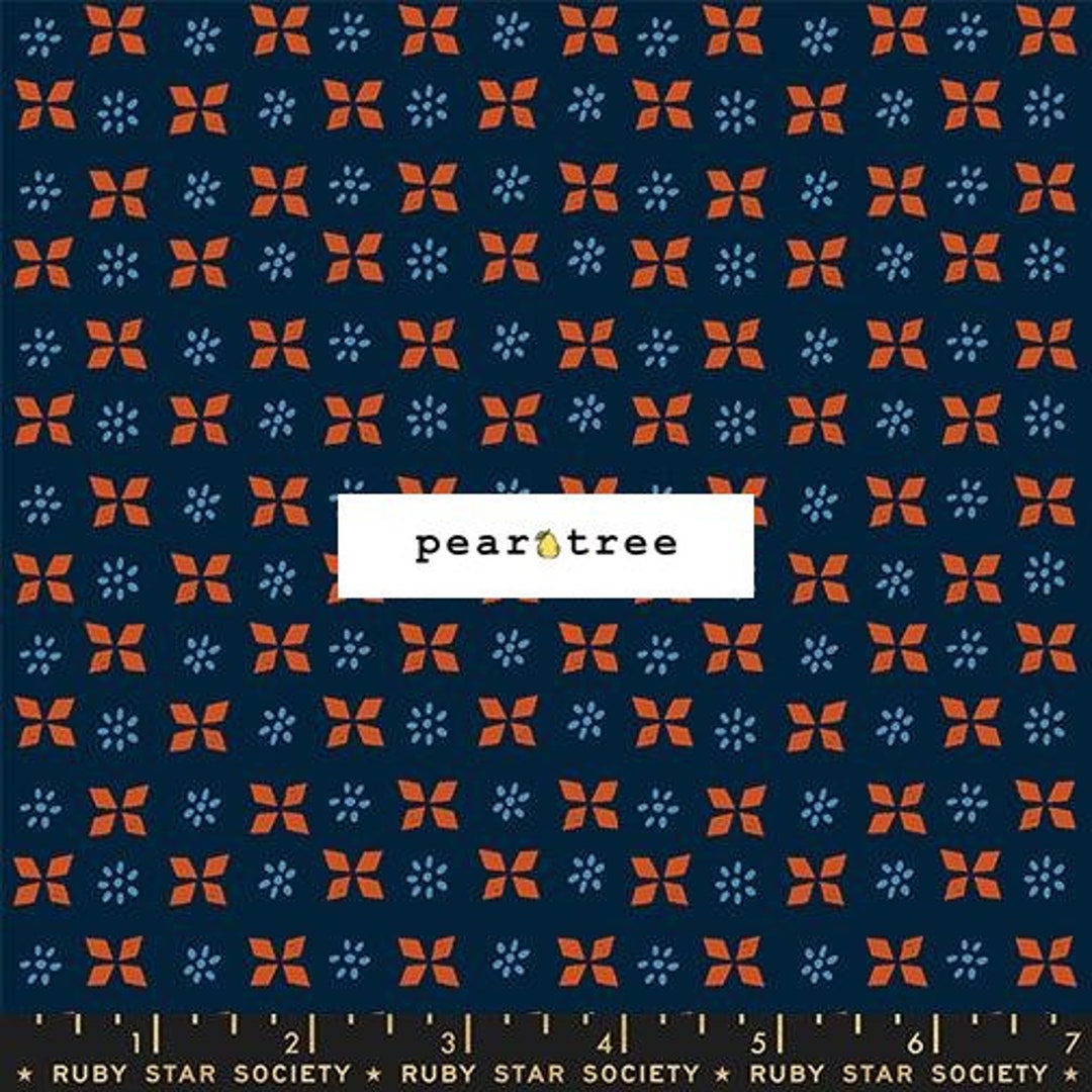 Navy Diamonds by Ruby Star Society Fabrics Ruby Star Sugar Maple ...