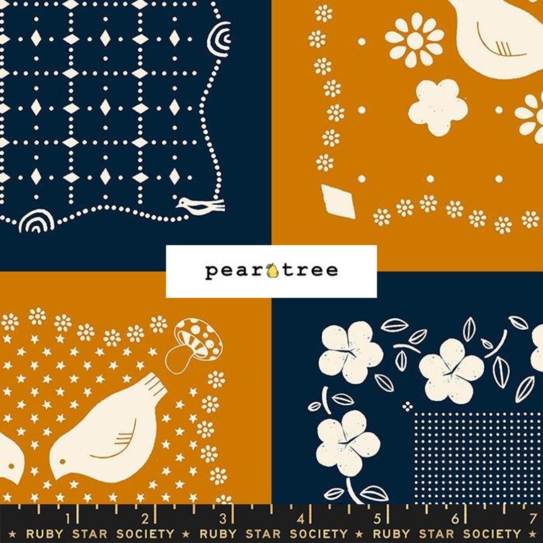 Panel Navy by Ruby Star Society Fabrics | Ruby Star Sugar Maple ...