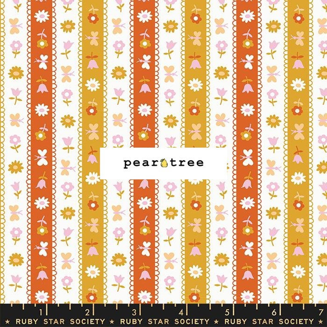 Ribbon Stripe Cactus by Ruby Star Society Fabrics | Ruby Star Lil ...